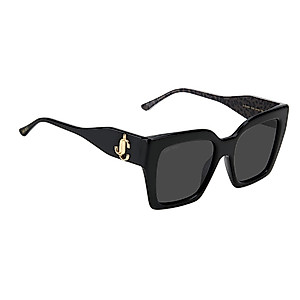 JIMMY CHOO Square Sunglasses Eleni/G 1EIIR Black/Tiger 53mm