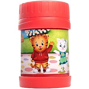 Daniel Tiger Stainless Steel 13oz Insulated Lunch Jar for Kids, Large Leak-Proof Storage Container Keeps Food, Soups, Liquids Hot or Cold for Hours-Back To School Thermos Fits Inside Lunchboxes & Bags