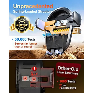 VANMASS 2024 Upgraded Car Phone Holder Mount [Strongest Suction & Military-Grade] Universal Cell Phone Holder Stand for Truck Dash Windshield Vent Cradles for iPhone Android All Smartphones