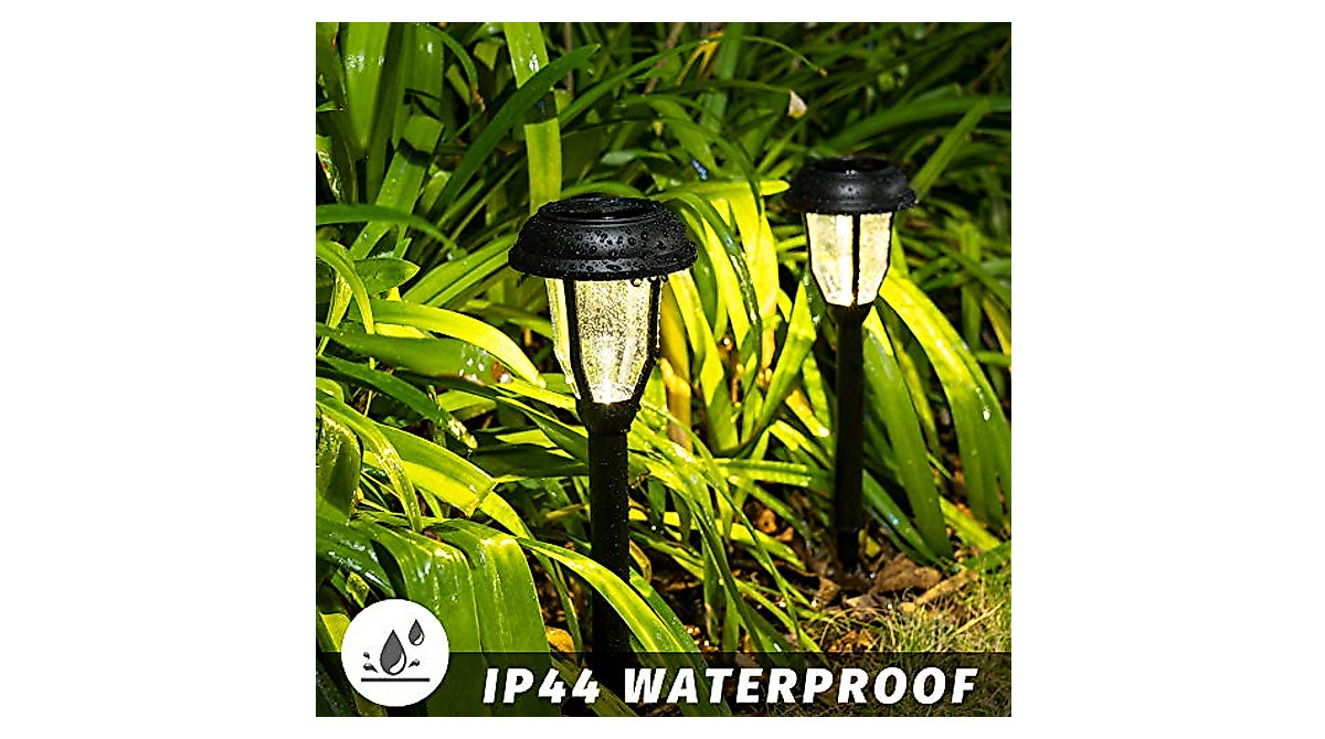 SOLPEX Solar Pathway Lights 8 Pack - Waterproof Outdoor Garden Lighting