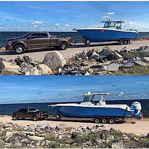 Bulletproof Hitches 3.0" Adjustable Extreme Duty (36,000lb Rating) 4" Drop/Rise Trailer Hitch with 2" and 2 5/16" Dual Ball (Black Textured Powder Coat, Solid Steel)