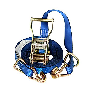 Everest Premium Ratchet Tie Down – 1 PK – 1 IN – 16 FT – 1000 LBS Working Load – 3000 LBS Break Strength – Cambuckle Alternative – Cargo Straps Perfect for Moving Appliances, Lawn Equipment and Motorcycles