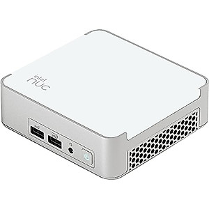 Intel 2023 NUC 13 Pro Kit NUC13ANBi5 Vivid Canyon Mini PC Desktop, 13th Gen 12-Core i5-1340P, 64GB DDR4 RAM, 2TB PCIe SSD, WiFi 6, Bluetooth 5.3, White, Windows 11 Pro, BROAG Cable