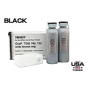 MADE IN USA TONER Compatible Replacement for Oce TDS 700, TDS 750, Plotwave 750 Toner, (Black, 2 Pack)