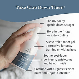 Earth Mama Herbal Perineal Spray | Safe for Pregnancy and Postpartum Recovery, Witch Hazel Natural Cooling Spray For After Birth Feminine Care Essentials, Benzocaine & Butane Free, 4-Fluid Ounce