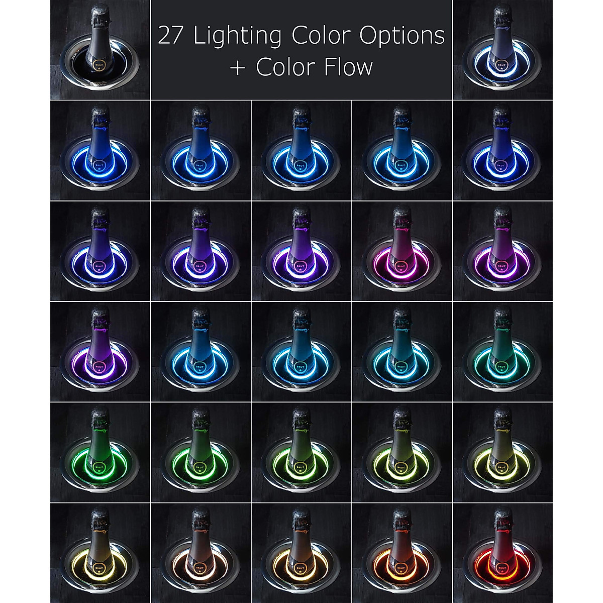 U-Chill™ In-Counter Beverage and Wine Cooling Cylinder | Smart-Touch Stainless Steel Finish | 27 Color LED Lighting Options | Energy Efficient Dry Cooling