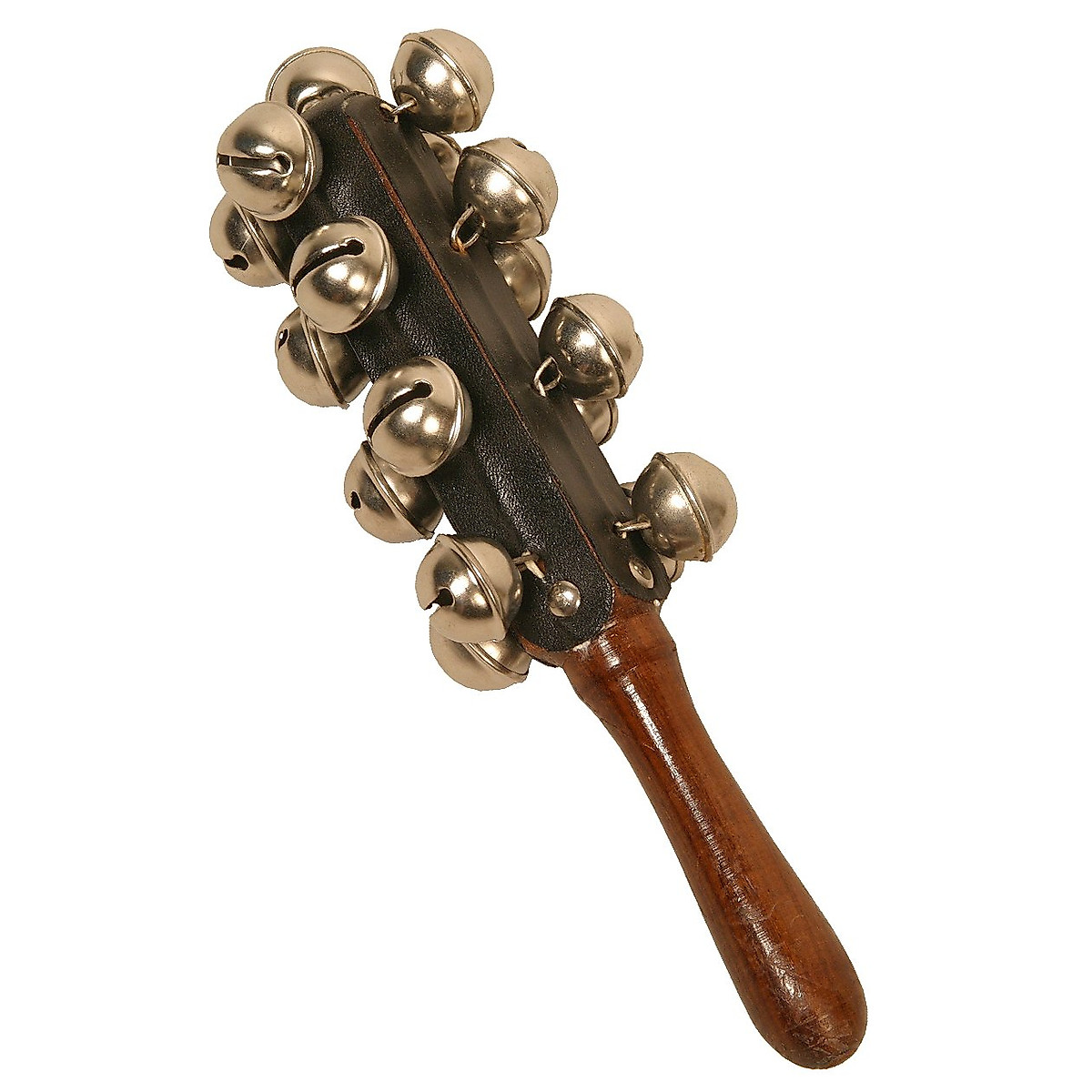 DOBANI Hand Sleigh Bells on Wooden Handle, Christmas