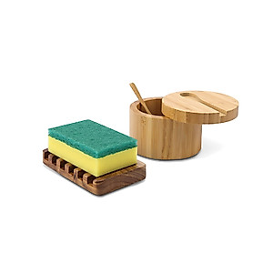 Kitchen Salt Box & Sponge Holder