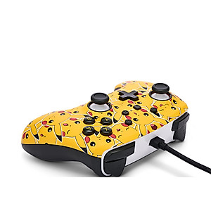 PowerA Enhanced Wired Controller for Nintendo Switch - Pikachu Moods, Gamepad, game controller, wired controller, officially licensed