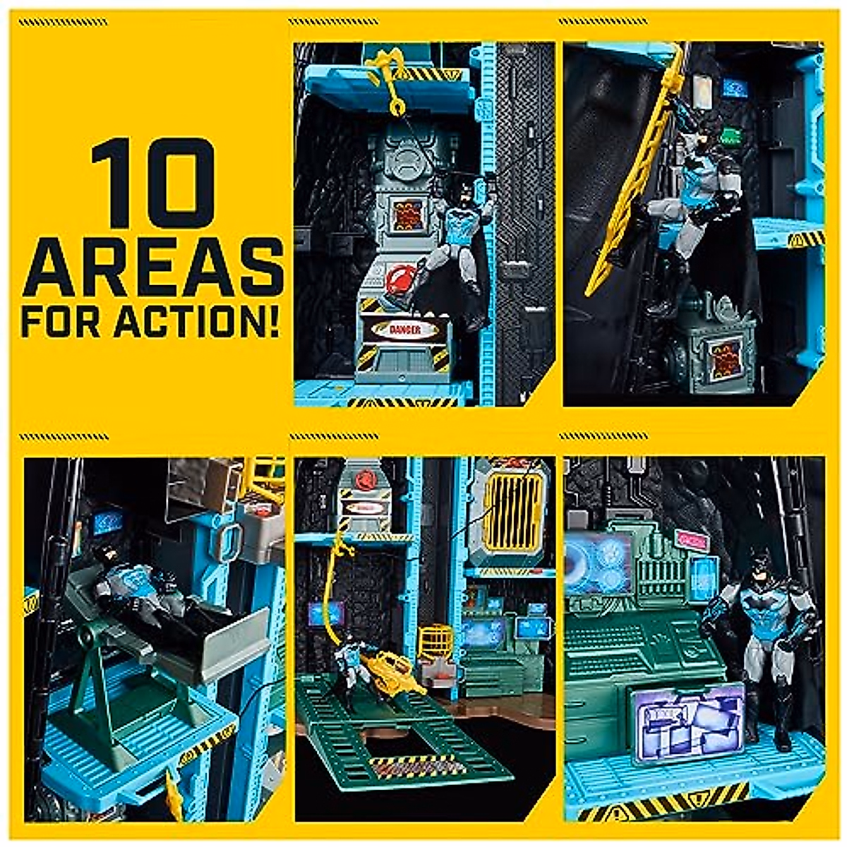 Batman, Bat-Tech Batcave, Giant Transforming Playset with Exclusive 4” Batman Figure and Accessories, Kids Toys for Boys Aged 4 and Up