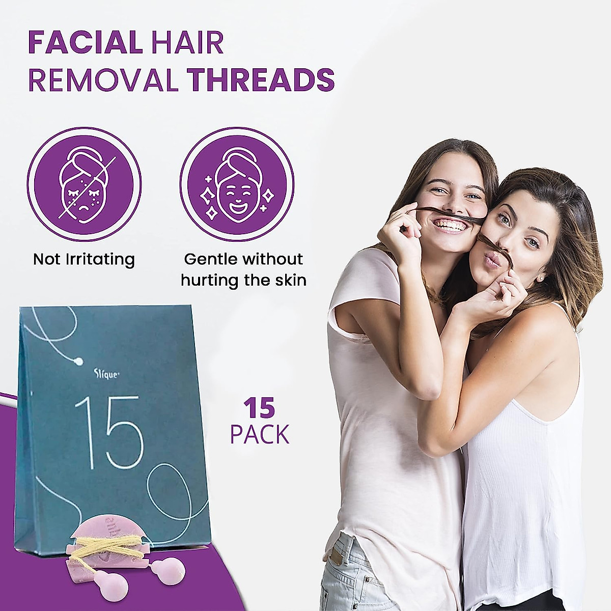 15x Hair Removing Threads for Slique Body and Face Hair Removal System