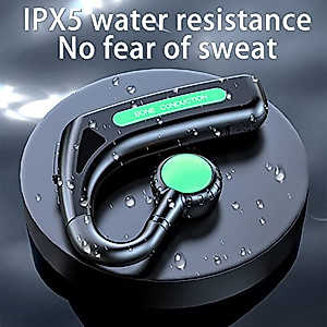 #T3T37v Bon-E Conduction Headphones Open Ear Headphones Sports Wireless Earphones Bluetooth Headphones with Built-in Mic for