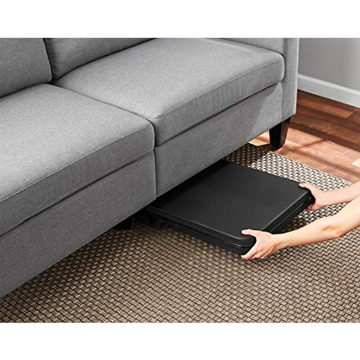 VA Mainstays 5 Piece Resin Plastic Card Table and Four Chairs Set, Black