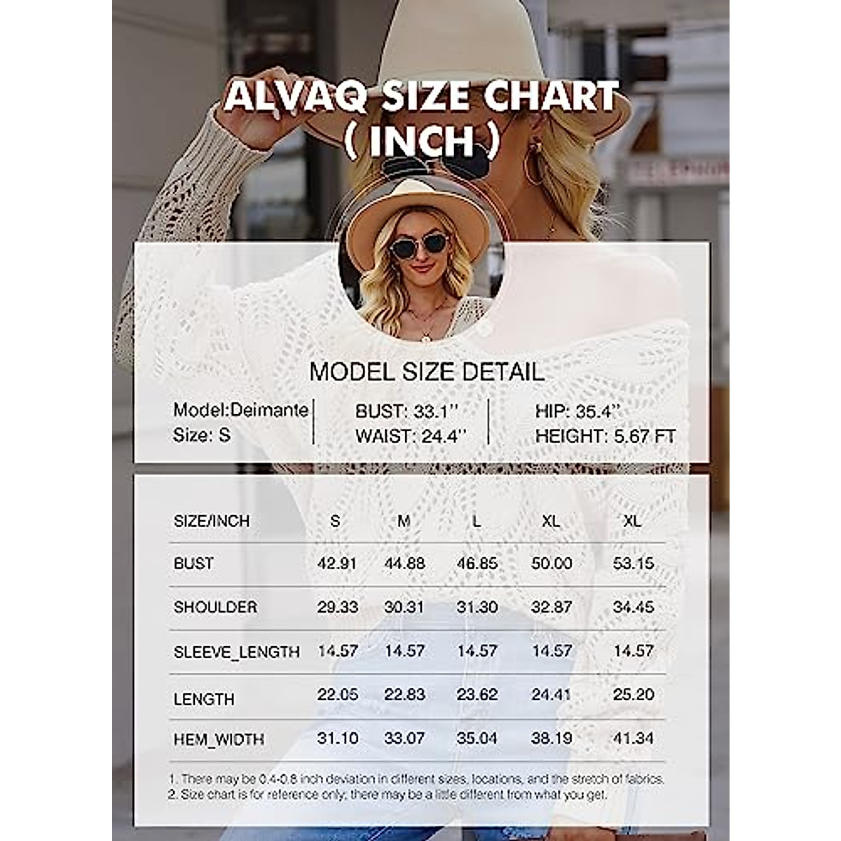 AlvaQ Womens Crochet Sweaters Cute V Neck Long Sleeve Hollow Out Cable Ribbed Knit Pullover Jumper Tops Fall Fashion 2023 Black Large