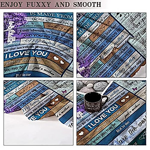 Gifts for Mom Throw Blanket, Birthday Mom Gifts for Mom from Daughter Son, to My Mon Gifts Love Mail Letter Blankets for Couch 50"X60" Pattern 26