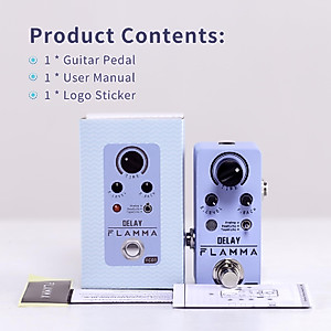 FLAMMA FC03 Delay Pedal Electric Guitar 3 Delay Effects Modes Analog Real Echo Tape Echo True Bypass