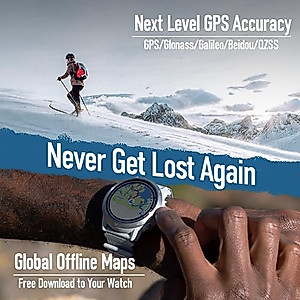 COROS APEX 2 Pro Outdoor GPS Watch, 1.3" Sapphire Titanium, 24-Day Battery Life, Dual-Freq GPS, On-Wrist Navigation, Offline Maps, Heart Rate Monitor, Track Sleep, Running, Biking, Climbing-Black