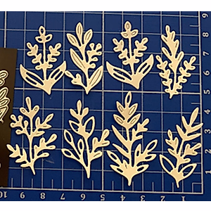 hinana 8pcs/Set Leaves Metal Die Cuts,Various Leaves Plant Flower Leaf Cutting Dies Cut Stencils for DIY Scrapbooking Album Decorative Embossing Paper Dies Card Making