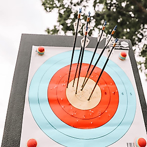 Power-Stop Archery Targets - 24" High-Density Big Block Foam Target for Broadheads and Field Tips