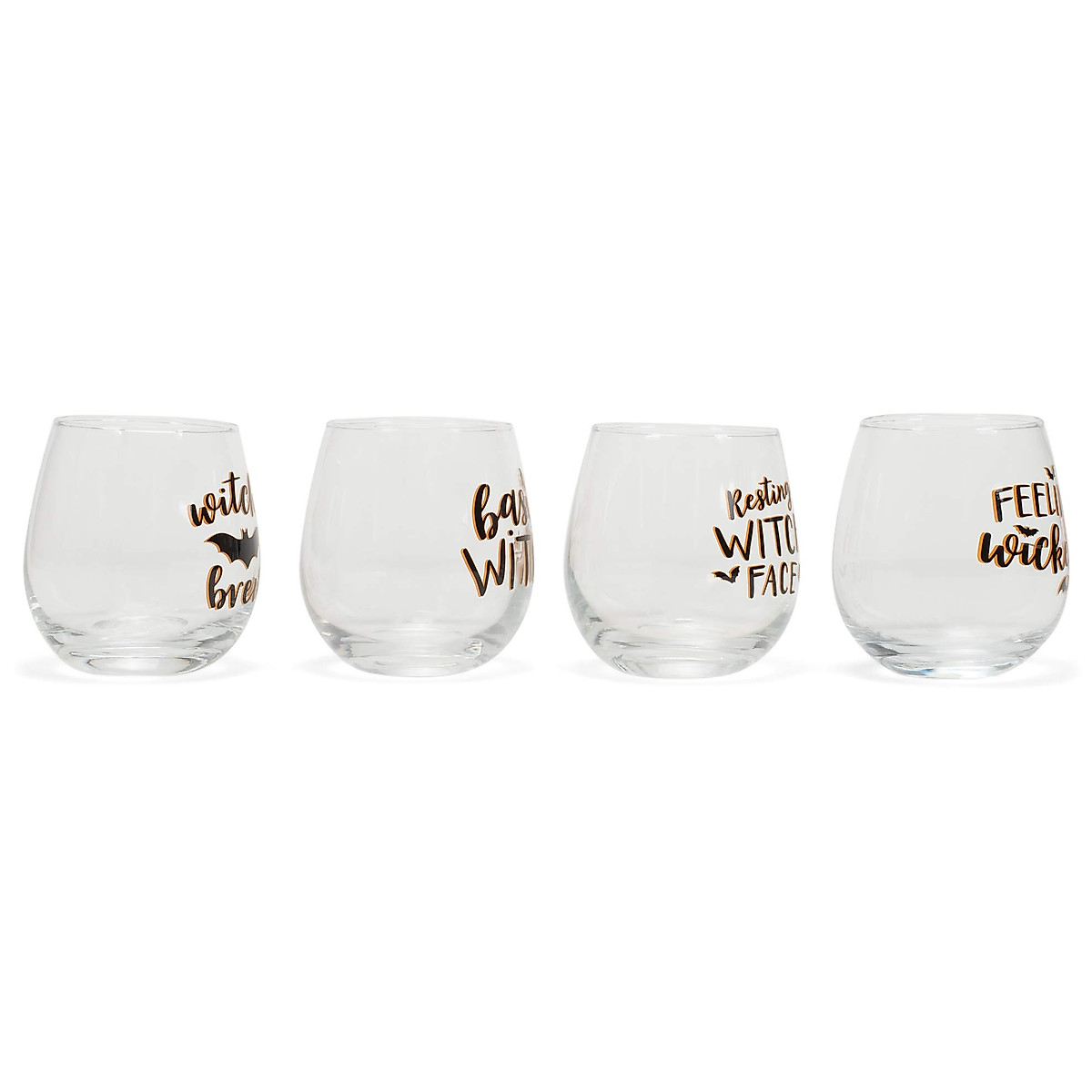 Witchy Wine Glass 16oz Glasses Set of 4 Standard