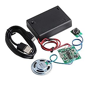 Stemedu 8MB Sound Recordable Module Button Control Programmable Voice Chip, MP3 Music Player Kit, USB Downloadable Musical Board for DIY Audio Stuffed Animal Toys Greeting Card Music Box