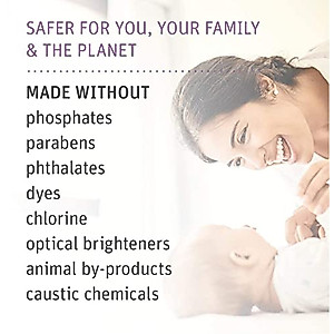 Grab Green Baby Laundry Detergent Pods, 50 Count, Dreamy Rosewood, Plant and Mineral Based, Formulated to Tackle Growing Baby (5 Months and Older) Laundry Stains