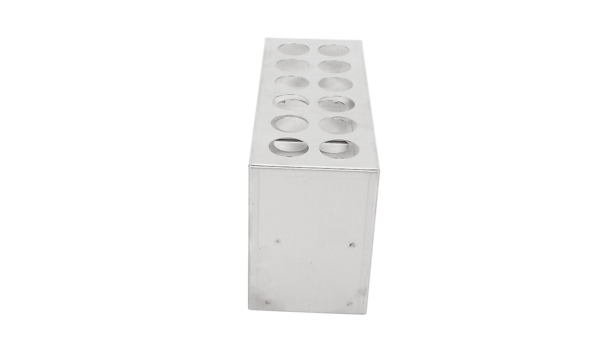 Metal Test Tube Rack: 12-Hole 304 SS, 3-Tier Lab & Home Use