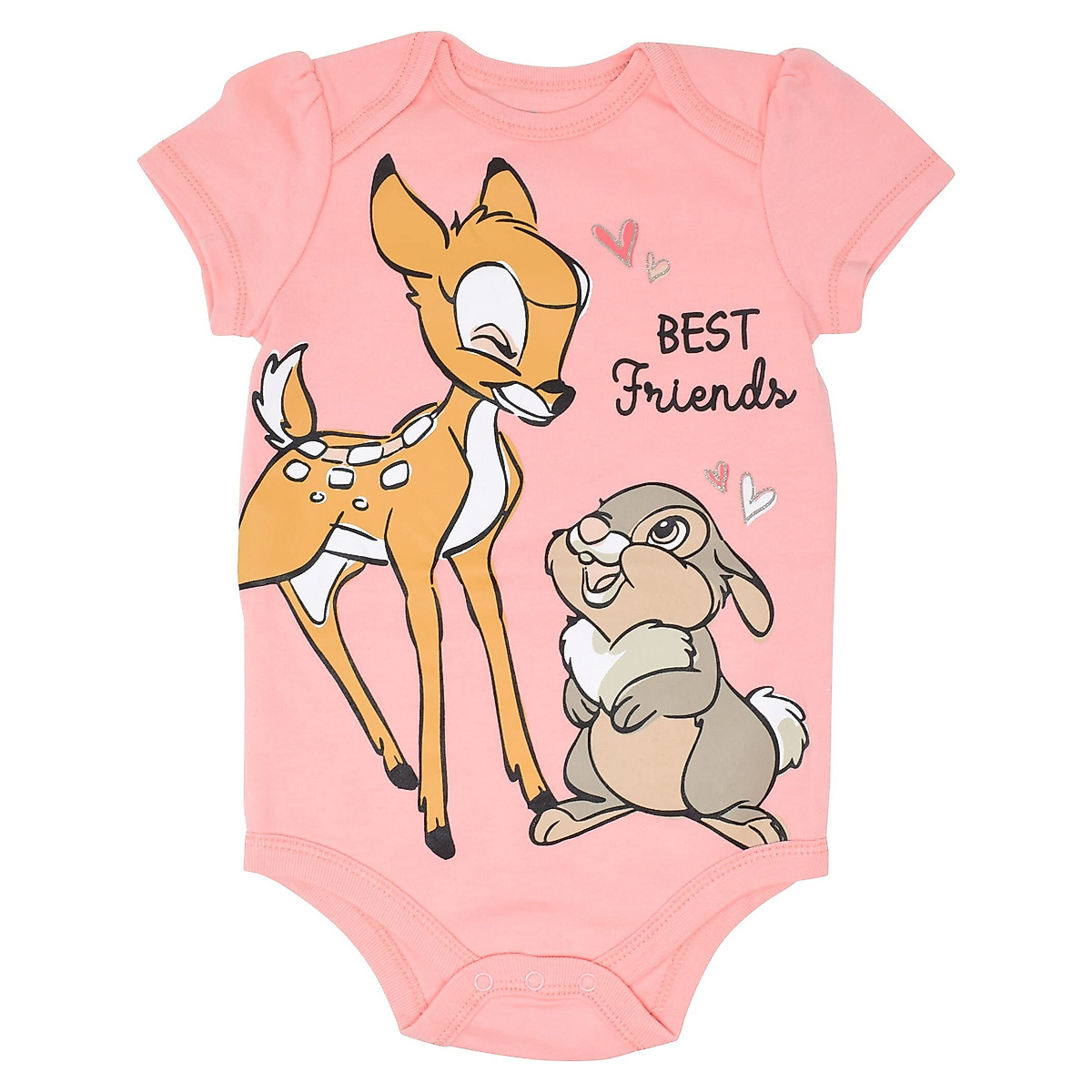 Disney Classics 101 Dalmatians Bambi Dumbo Aristocats Baby Girls 5 Pack Bodysuit 6-9 Months