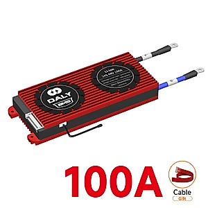 DALY BMS Li-ion 14S 48V 100A PCB Battery Protection Board Common Port with Balance for Lithium Battery Pack Rated 3.7V(Standard BMS,100A)