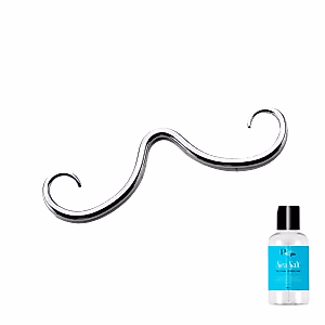 BodyJewelryOnline Surgical Steel Septum Mustache Nose Ring 16 Gauge, Septum Mustache Nose Ring