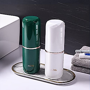 Etravel Travel Toothbrush Case And Cover - Luxury Toothbrush Holder, Portable Travel Organizer, Camping Supplies, Electric Toothbrush Case For Travel - 4 Colors [Olive]