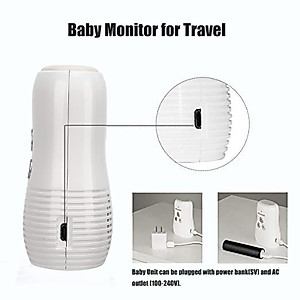 Audio Baby Monitor, 2.4GHz Two Way Talk Smart Baby Monitor, Night Light Audio Monitor for Baby Care, Noise Detection, 20 Hours Standby Time