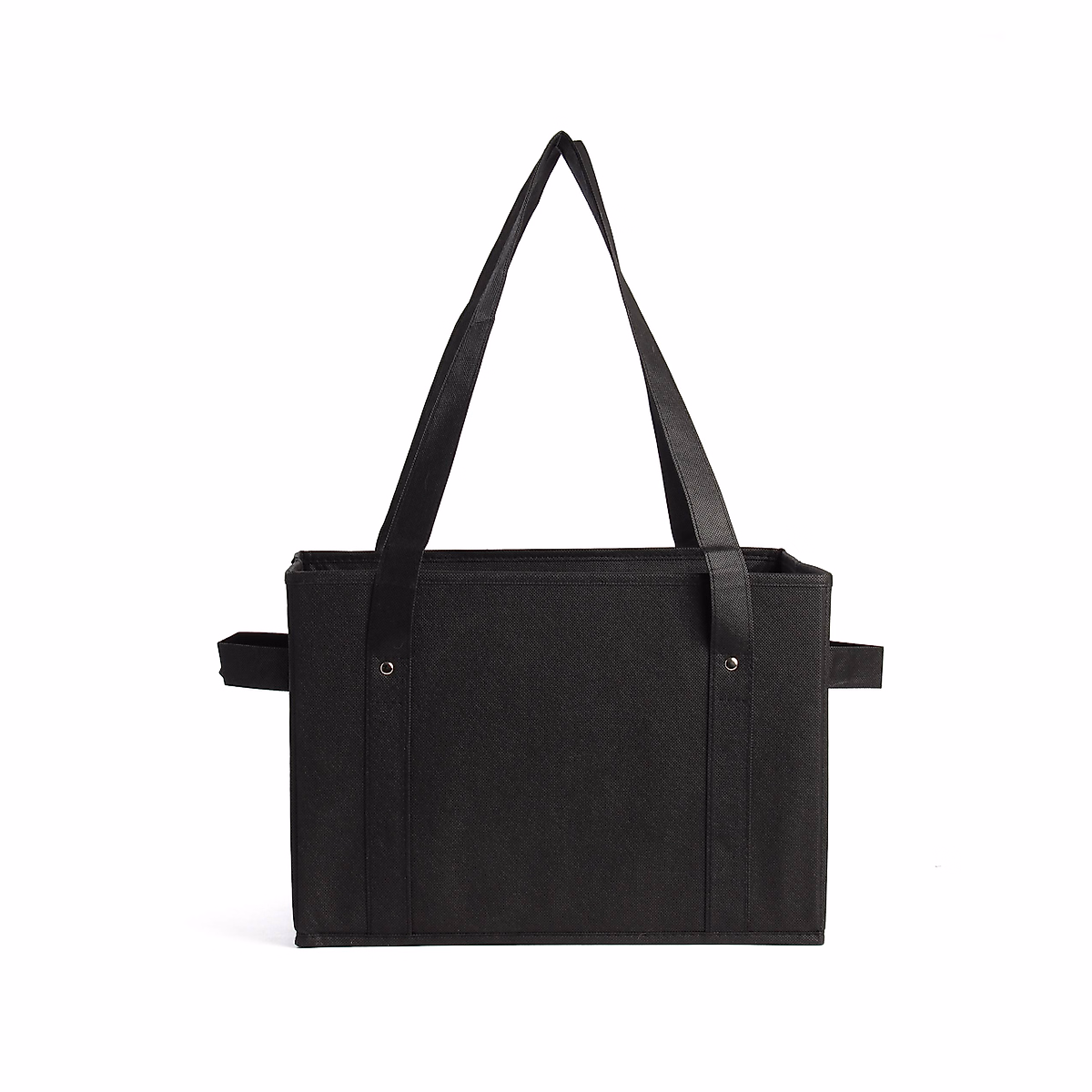 Earthwise Deluxe Collapsible Reusable Shopping Box Grocery Bag Set with Reinforced Bottom Storage Boxes Bins Cubes (Set of 3) (Green/Turq/Purple)…