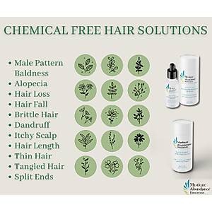 Herbal Hair Growth Oil: Extra Strength Serum for Growth, Anti-Thinning & Hair Fall, Tangle-Free Tresses, Soothe Dandruff, Dry & Itchy Scalp, and Combat Male Pattern Baldness