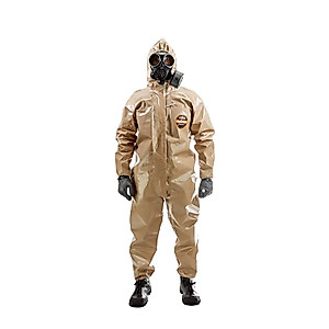 MIRA SAFETY Suit Disposable Protective Coverall with Hood and Elastic Cuff Size (SM/MD)