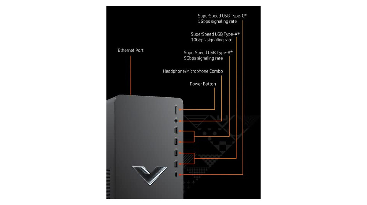 HP Victus 15L Gaming Desktop Bundle - High Performance PC