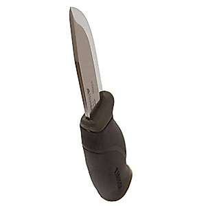 Morakniv Companion Heavy-Duty Sandvik Carbon Steel Fixed-Blade Knife with Sheath, 4.1 Inch