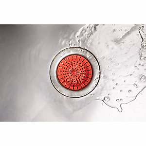 Dripsie Sink Strainer - Clog-Resistant and Flexible - Universal Kitchen Sink Drain Strainer - Made in The USA (1-Pack Red)