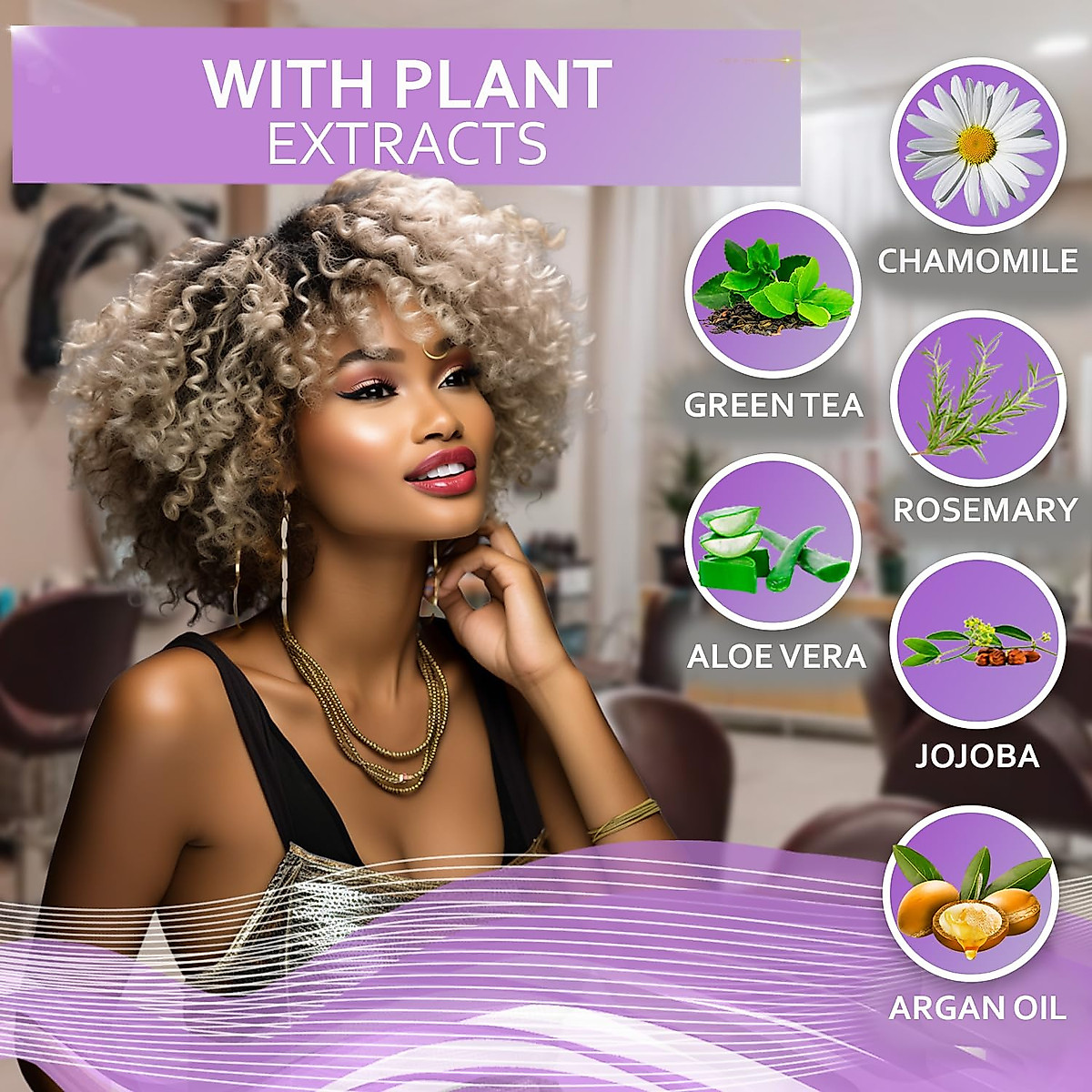 Purple Shampoo and Conditioner Set for Platinum Blonde, Silver, Light, Bleached and Grey Hair - Sulfate and Paraben Free Professional Salon Grade Toner (2 x 16.9 fl oz) – for Women and Men