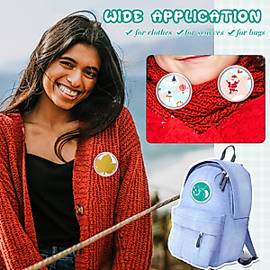 3 Inch Button Maker DIY Acrylic Button Pin Badge Clear Craft Blank Pin Buttons for Picture Photo for Crafts Supplies, School Projects (25 Pcs)