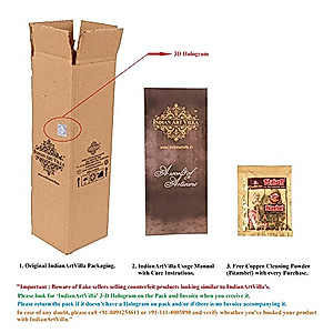 Indian Art Villa Handmade 8" Inch Tava Platter - Steel And Copper Serving Food ...