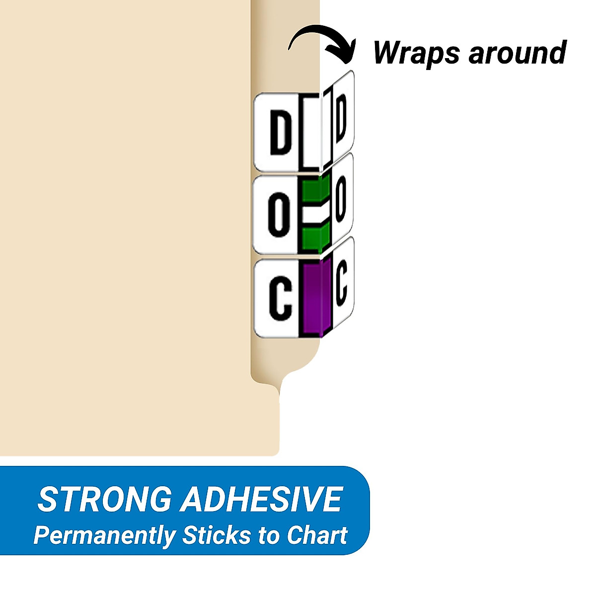 Doctor Stuff - File Folder Labels, Alphabet Letter K, Jeter 7100 - JTAM Series Compatible Alpha Stickers, Tan, 15/16" x 1-5/8", 225 Labels per Package