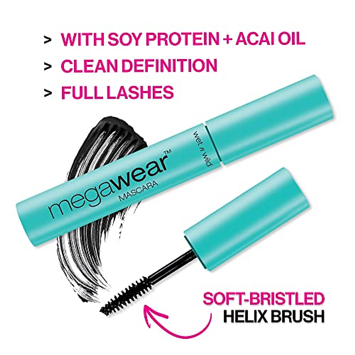 Wet n Wild Enhance and Define Megawear Mascara, Black, 1 Oz, 0.24 Fl Oz (Pack of 1) (C136)