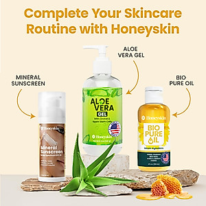 Face and Body Wash for Women and Men - Acne Body Wash Moisturizing for Sensitive Skin - Hydrating Facial Cleanser - Gentle Exfoliating Wash - with Manuka Honey (16oz)