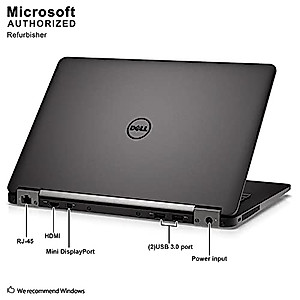 Dell Latitude E7270 UltraBook Screen Business Laptop (Intel Core i5-6300U, 8GB Ram, 256GB Solid State SSD, HDMI, Camera, WiFi, Smart Card Reader) Win 10 Pro (Renewed)