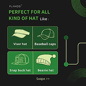 FLANCCI Hat Rack Organizer over the door, Baseball cap holder, hat hanger for closet door rack, Adjustable hat storage racks, Two Straps, Holds up to 18 Caps with adjustable hanging hooks