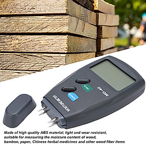 Eujgoov MD‑4G Moisture Meter with LCD display and Reading Lock Function for Wood Fiber Items