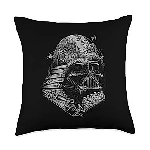 Star Wars Darth Vader Death Star Mashup Throw Pillow