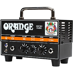 Orange Micro Dark Terror Hybrid Amp Head Mini Stack Combo w/ Cabinet and Speaker Cable, Black