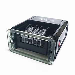 Self Inking Date Stamp with Month, Day, Year - Easy to Use & Adjust, Rubber Head, Sturdy ABS, Uniform Print, 10 Years of Dates, Refillable (Red)